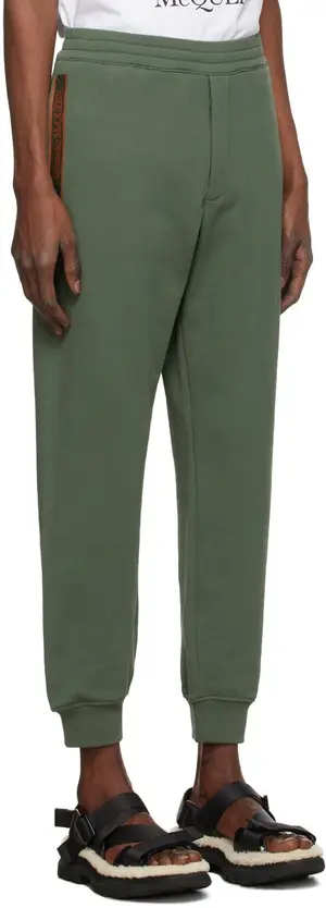 Alexander McQueen Logo Printed Elastic Waist Jogging Pants