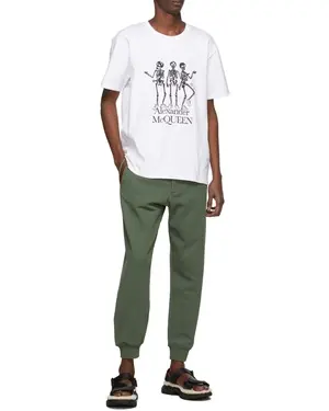 Alexander McQueen Logo Printed Elastic Waist Jogging Pants