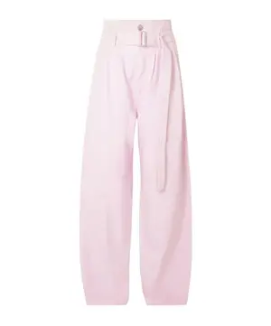 AGOLDE Maria Mcmanus High-waisted Belted Wide-leg Jeans - Pink