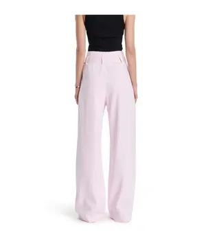 AGOLDE Maria Mcmanus High-waisted Belted Wide-leg Jeans - Pink