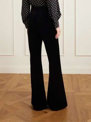 Valentino Garavani Flare Leg Velvet Pants