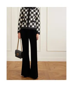Valentino Garavani Flare Leg Velvet Pants
