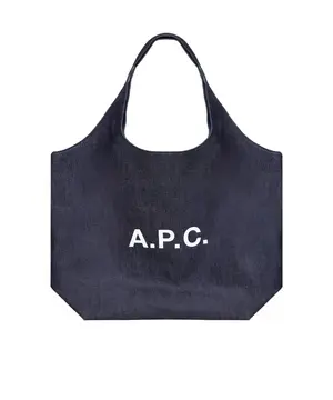 A.p.c. Logo Printed Large Tote Bag