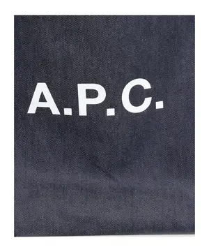 A.p.c. Logo Printed Large Tote Bag