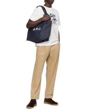 A.p.c. Logo Printed Large Tote Bag
