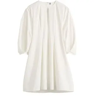 TOTEME Cotton Dress With Puff Sleeves