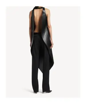Balenciaga Double Smooth Light Lambskin Tulip Top