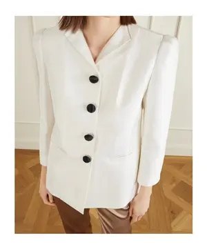 Valentino Garavani Notched Lapel Button-up Blazer
