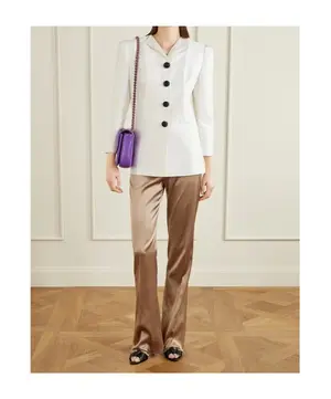 Valentino Garavani Notched Lapel Button-up Blazer