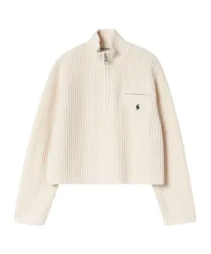 Carhartt Work In Progress Detroit Half-zip Sweater - Natural
