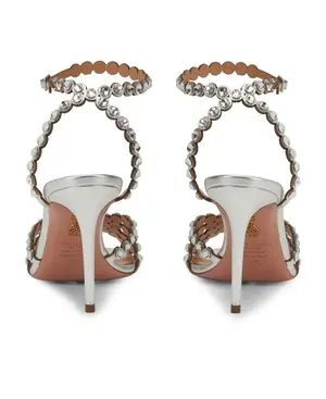 AQUAZZURA Tequila 85 Crystal Embellished Sandals