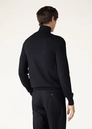 Loro Piana Freshly Cut Wool Semi-zipper Sweater