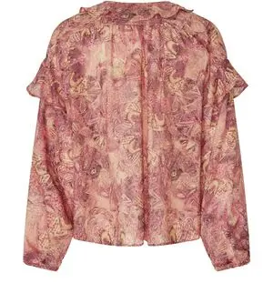 Isabel Marant Étoile Printed Blouse With Ruffle Detail