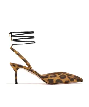 AQUAZZURA Decollete Slingback Ankle Strap Pumps
