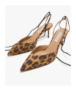 AQUAZZURA Decollete Slingback Ankle Strap Pumps