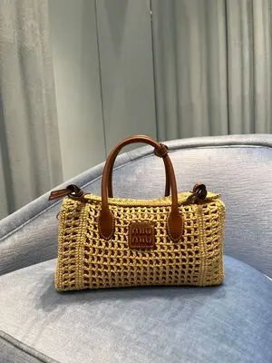 Miu Miu Raffia Handbag