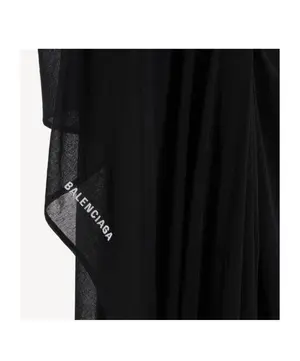 Balenciaga Stained Glass Drape Cape Dress
