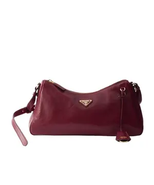 Prada Aimée Large Nappa Leather Bag - Amaranth