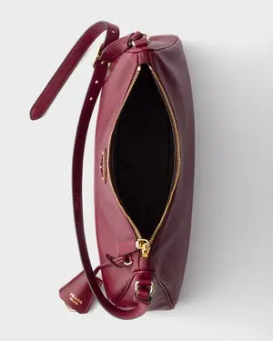 Prada Aimée Large Nappa Leather Bag - Amaranth