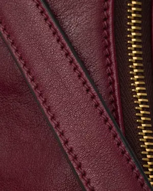 Prada Aimée Large Nappa Leather Bag - Amaranth