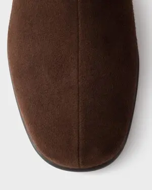 Prada Stretch Suede Booties Boots
