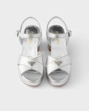 Prada Round-toe High-heeled Sandals