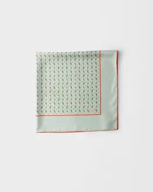 Prada Printed Twill Scarf 90