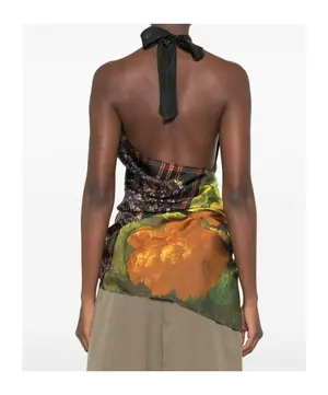 Dries Van Noten Silk Wrap Top