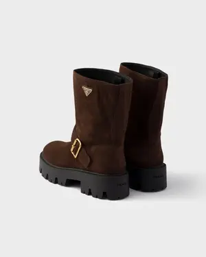 Prada Round-toe Ankle Boots