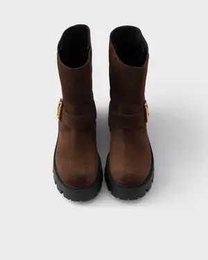 Prada Round-toe Ankle Boots
