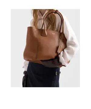 Prada Large Leather Tote Bag