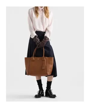 Prada Large Leather Tote Bag