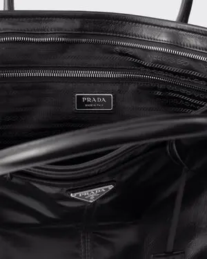Prada Bonnie Leather Tote Bag