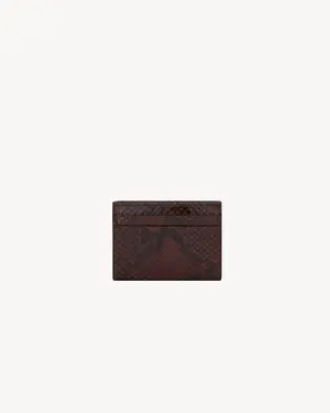 Saint Laurent Letter Card Case In Python