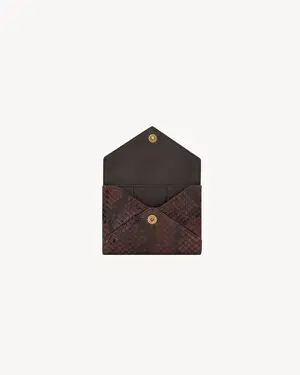 Saint Laurent Letter Card Case In Python