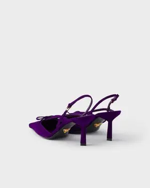 Prada Suede Slingback Pumps