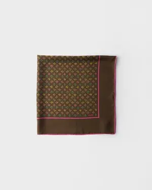 Prada Printed Twill Scarf 90