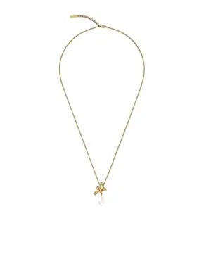Givenchy Chain Link Necklace In Metal And Pearl