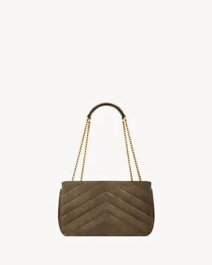 Saint Laurent Loulou Medium In Matelasse Suede
