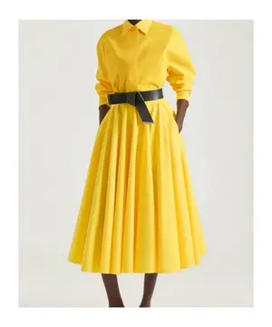 Givenchy Long Circular Skirt In Poplin