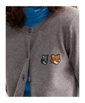 Maison Kitsuné Double Fox Head Cardigan