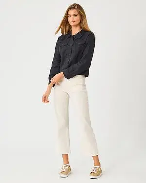 Lilly Pulitzer® Harleen High Rise Crop Jean - Coconut