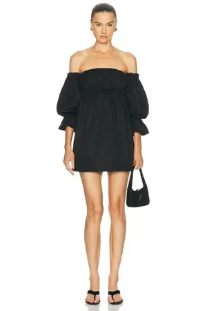 Saint Laurent Off-the-shoulder Mini Dress