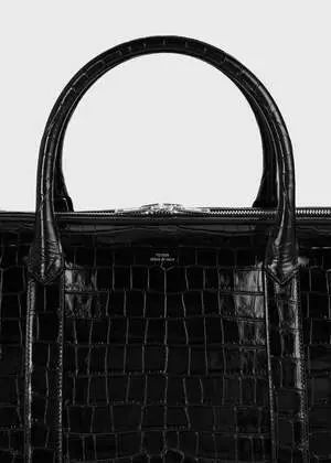 TOTEME Croc-embossed Leather Weekender