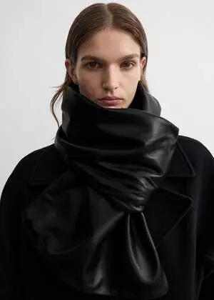 TOTEME Leather Cashmere Scarf