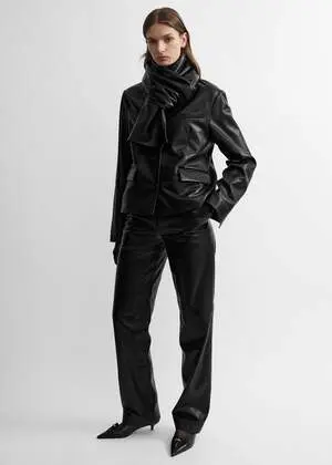 TOTEME Short Leather Blazer