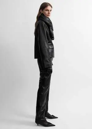 TOTEME Short Leather Blazer