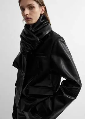 TOTEME Short Leather Blazer