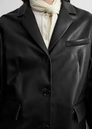 TOTEME Short Leather Blazer