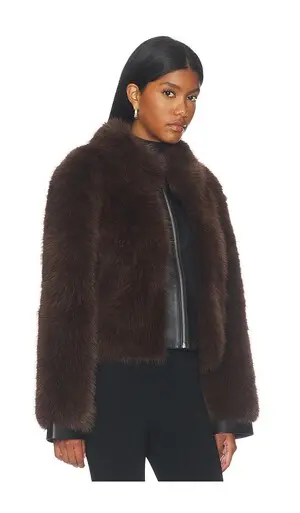 ET OCHS Yates Combo Jacket In Brown